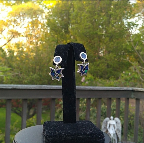 Vintage | Jewelry | 95 Silver Azurite Malachite Inlay Taxco Vintage ...